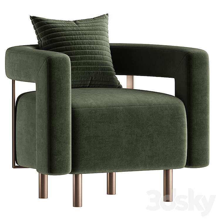 THOR By Able - Arm chair - 3D model