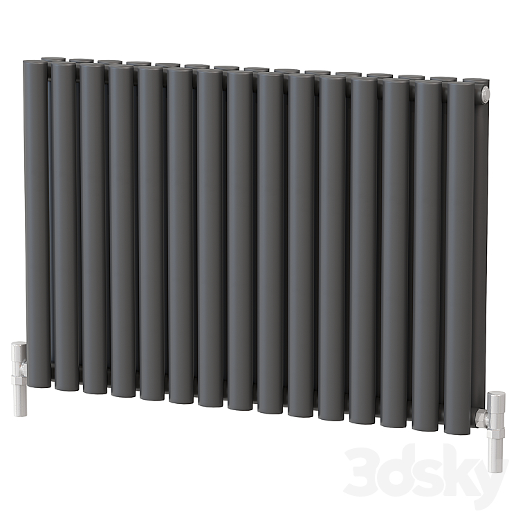 DuraTherm PWHD6001020A Designer Radiator - Gray - Radiator - 3D model