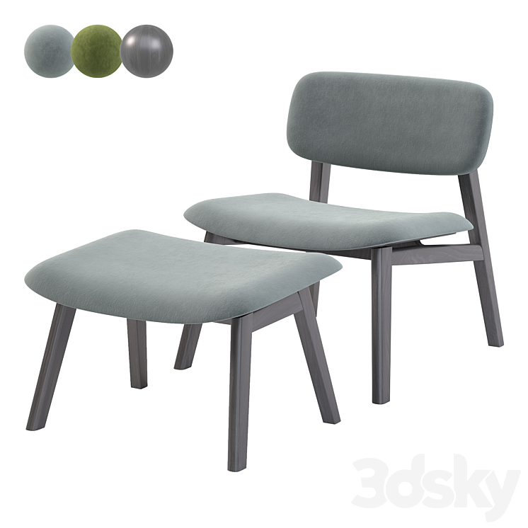 Shift Lounge - Arm chair - 3D model