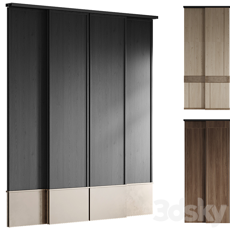 Set of sliding partitions - Doors - 3D model