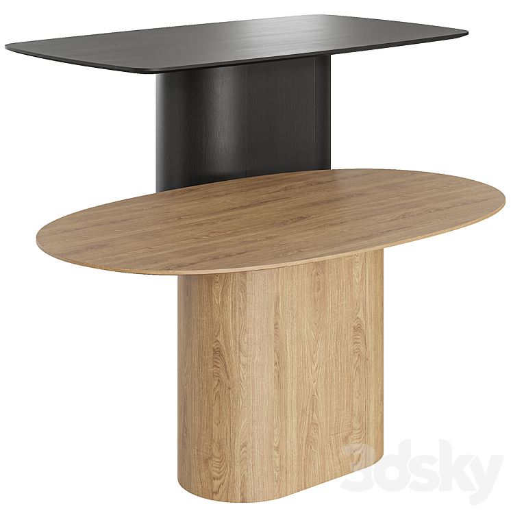 Ellipse furniture dining tables Type - Table - 3D model