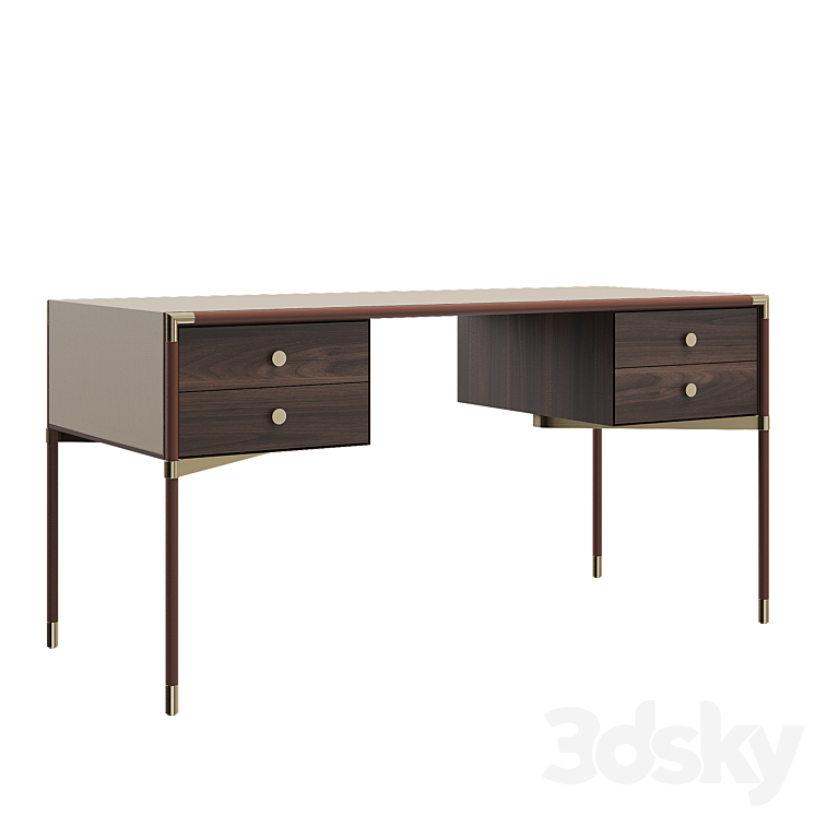 Armani Casa ROUSSEAU Desk - Table - 3D model