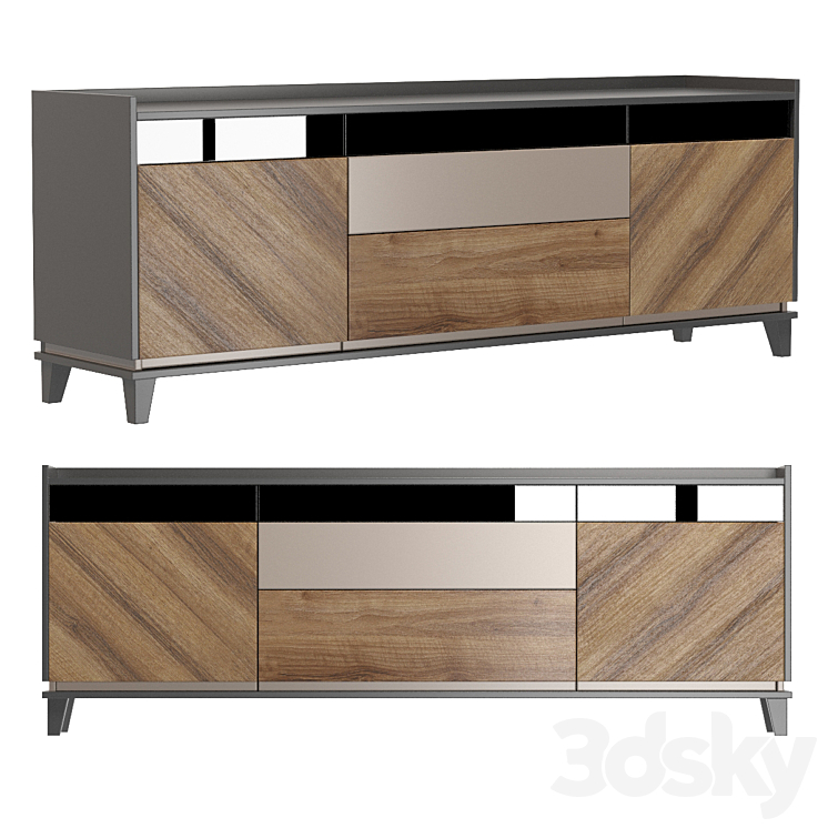 Stand TV Chester 1 (Avelano), ALICIA - Sideboard & Chest of drawer - 3D ...