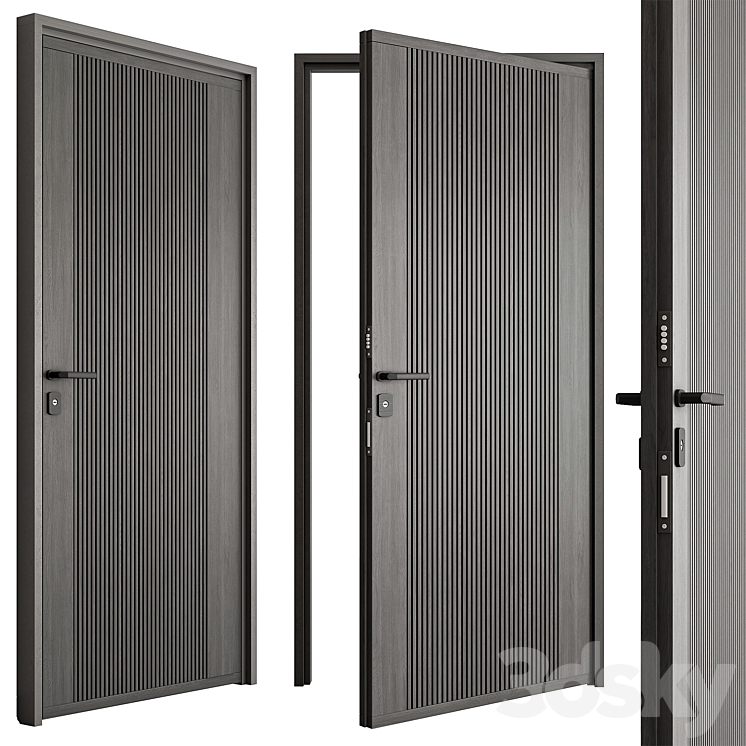 Modern Door Set 101 - Doors - 3D model