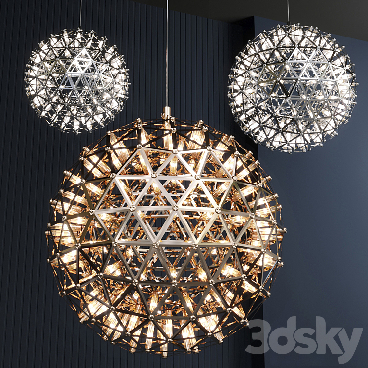 Orbital - LED Hanging Lamp – Warmly - Pendant light - 3D model