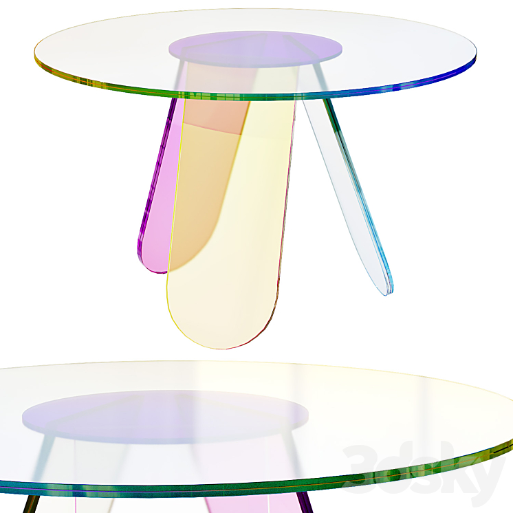 Shimmer tavoli Round Dining Table - Table - 3D model