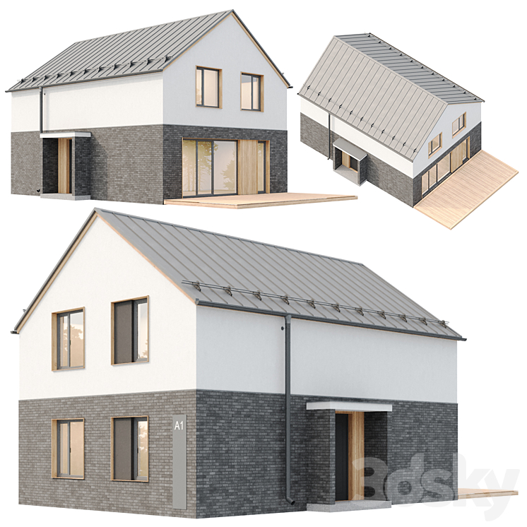 House Type-1 - Building - 3D model