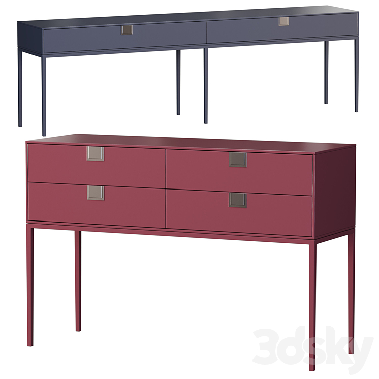 Maxalto Alcor Consoles / Console B&B Italia - Console - 3D model