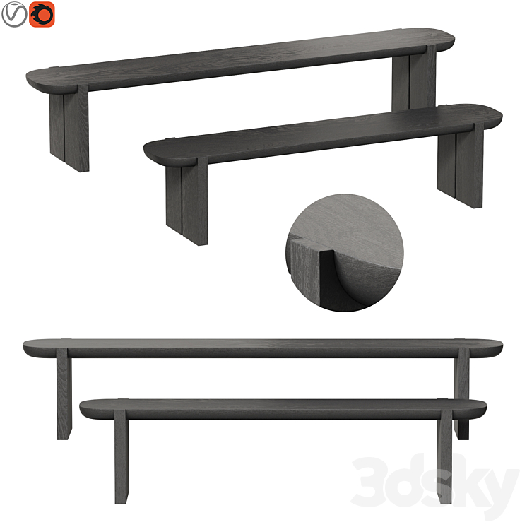 Milla & Milli Edge Bench - Other - 3D model