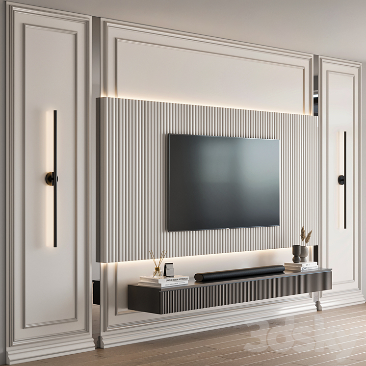 TV Wall 42 - TV Wall - 3D model