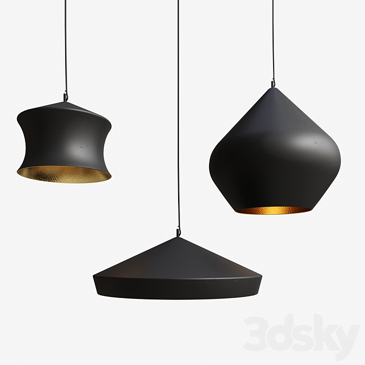 BEAT FLAT | Pendant lamp By Tom Dixon - Pendant light - 3D model