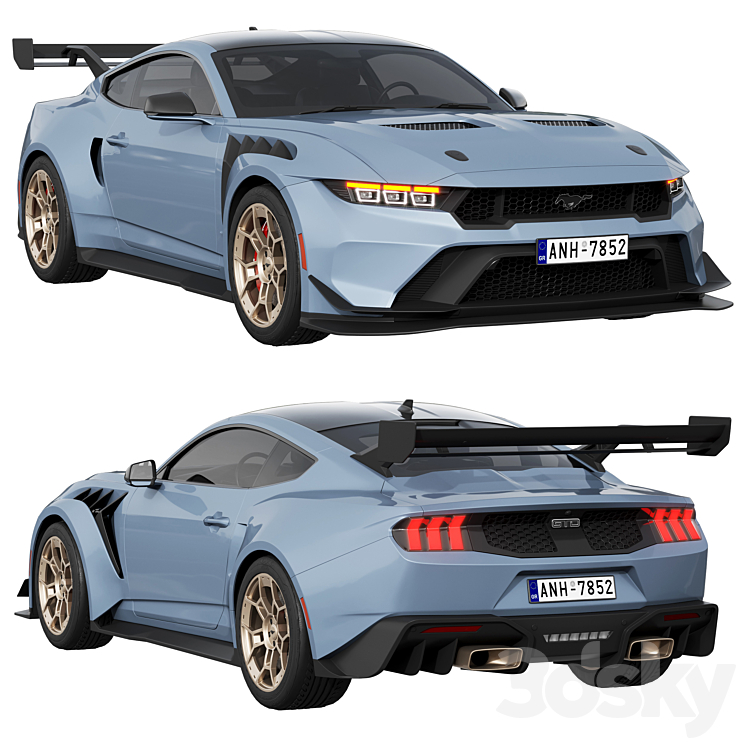 Ford Mustang GTD 2025 - Ground Transport - 3D model