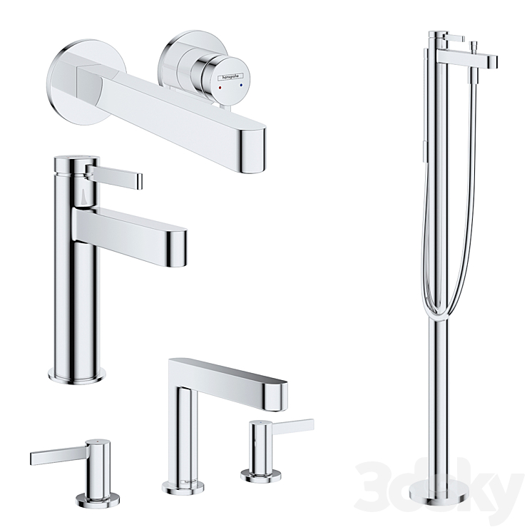 Hansgrohe Finoris mixer set - Faucet - 3D model