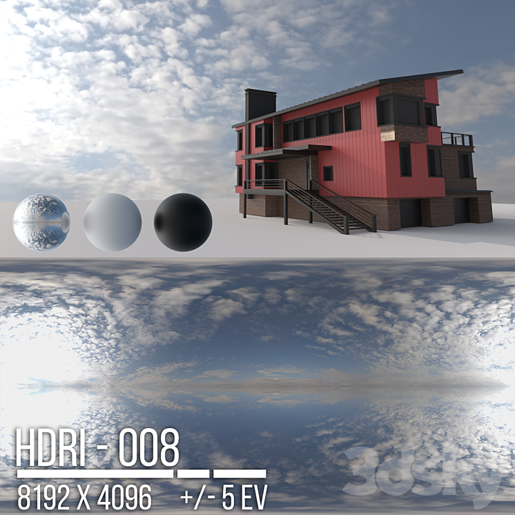HDRI Sky - 008 - HDRI - 3D model
