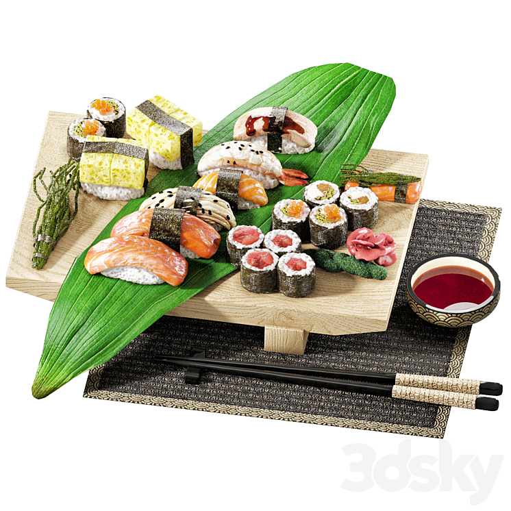 Japanese-style food - Food and drinks - 3D model