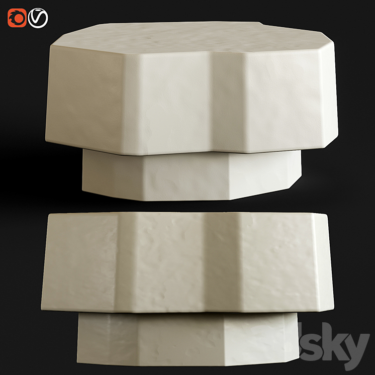 Staffa Coffee Table - Small - Table - 3D model