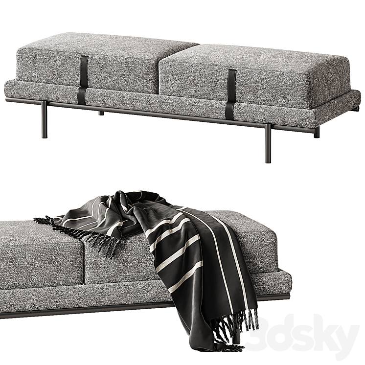 Flow New Bond bench - Other soft seating - 3D model