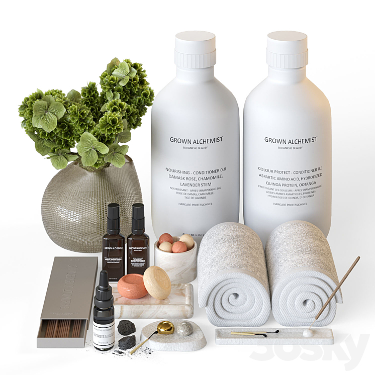 Grown Alchemist decor set - Bathroom accessories - 3D model