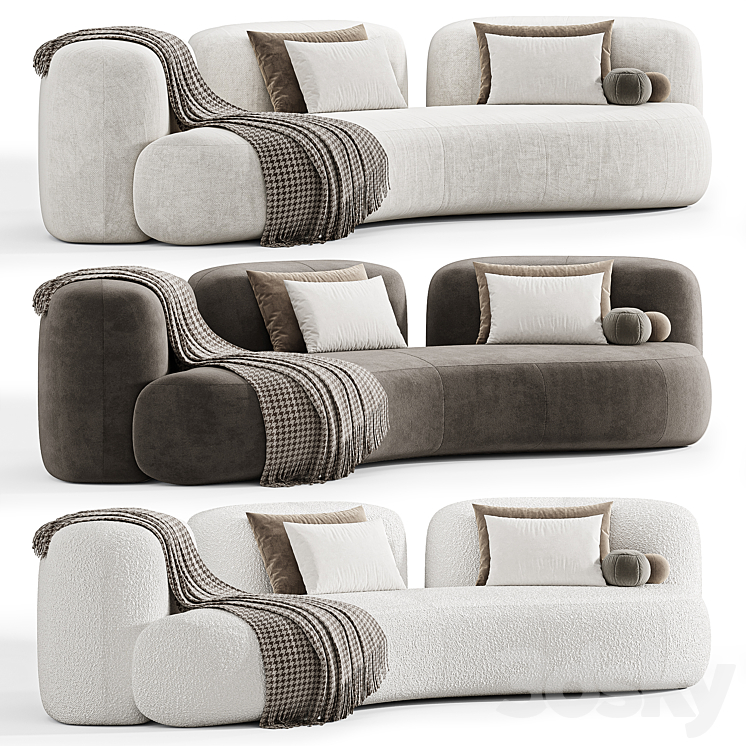 Tateyama XL Sofa 2 by Secolo - Sofa - 3D model