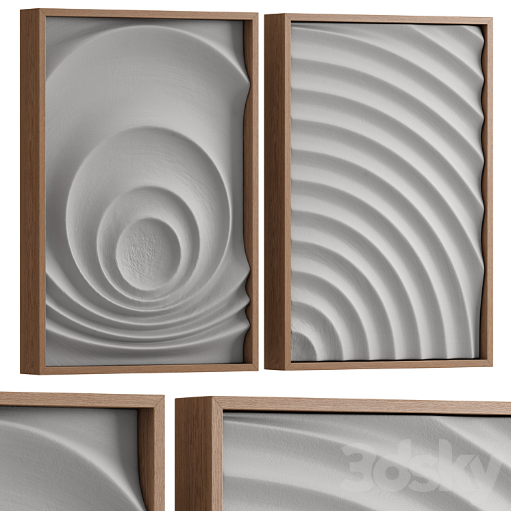 The Rising Sun and Soulful Rainbow - Frame - 3D model