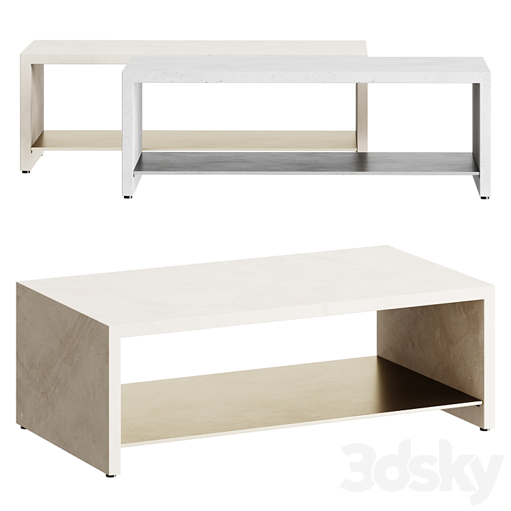 Hugo Coffee Table-Dark Gray - Table - 3D model
