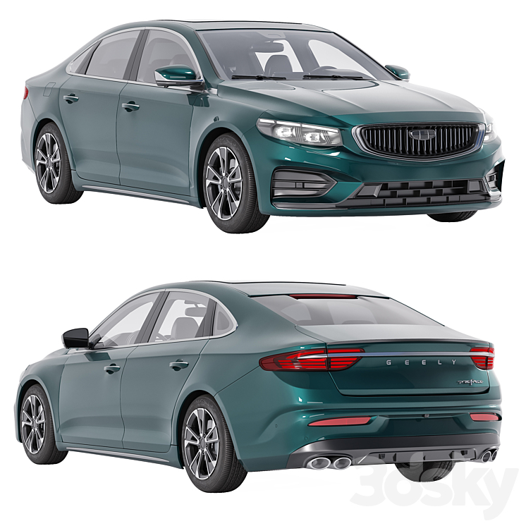 Geely Preface - Ground Transport - 3D model