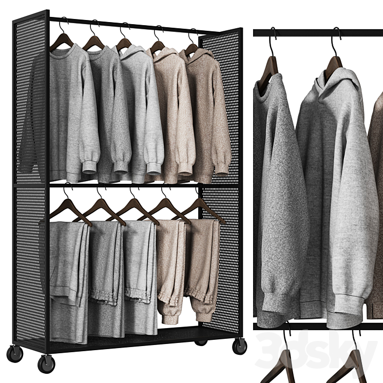 Clothing store \ Hanger for a clothing store 03 - Сlothes and Footwear ...