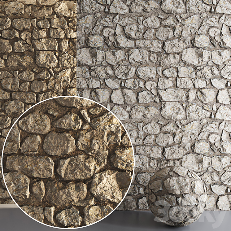 Mrf Wall Stone 09 - Stone - 3D model