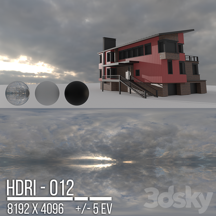 HDRI Sky - 012 - HDRI - 3D model