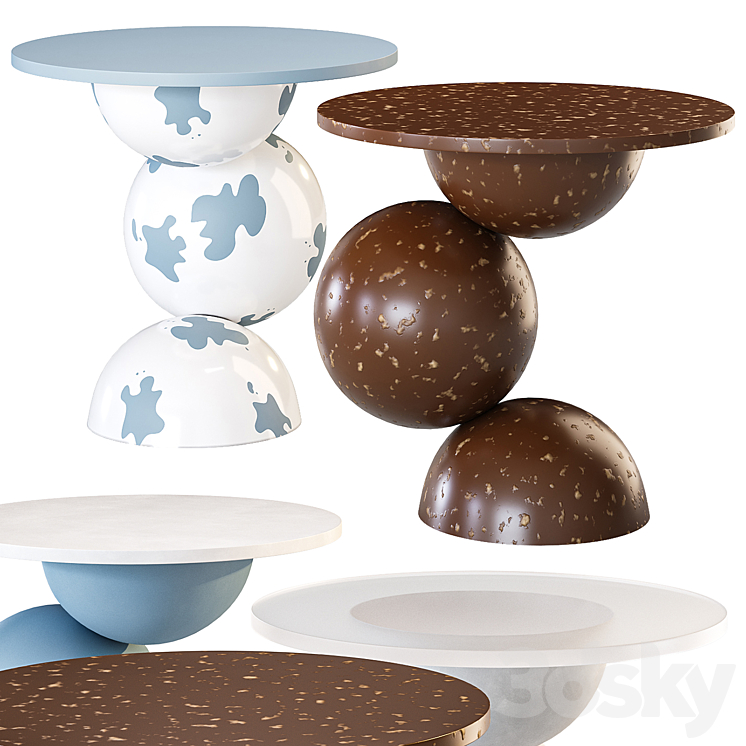 Pom Pom Side Table Hegi Design House - Table - 3D model