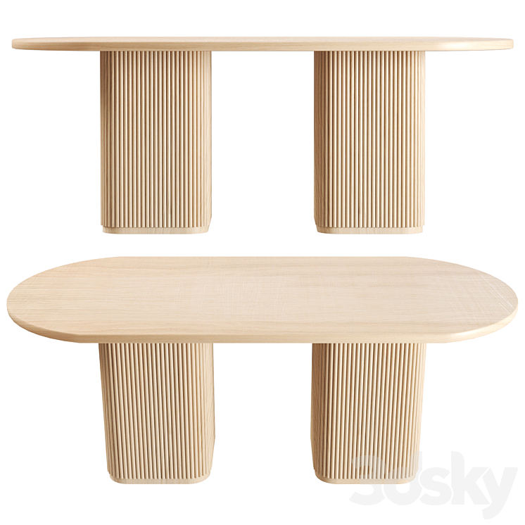 Tate Round Side Table - Table - 3D model