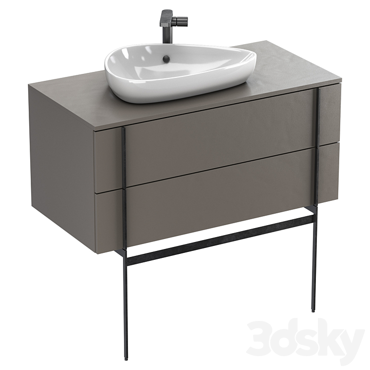 Jacob Delafon Nouvelle Vague 100 - Bathroom furniture - 3D model