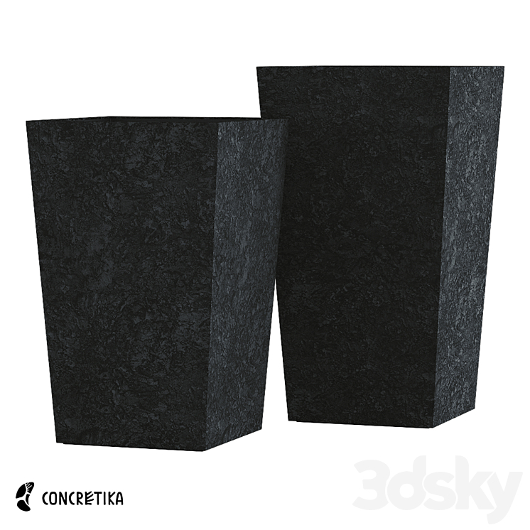 CONCRETIKA CONIC surface OM collection - Vase - 3D model