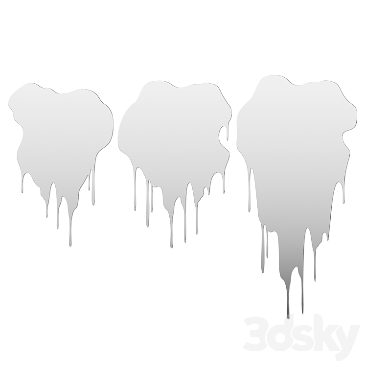 Liquid mirrors - Mirror - 3D model