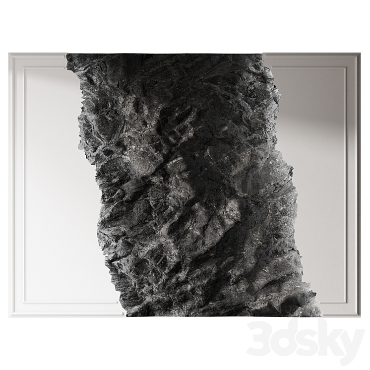 3d Panel Rock - 3D panel - 3D model
