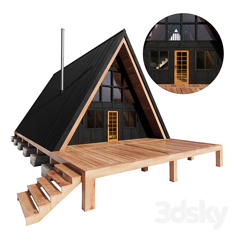 House A Frame VOL02 - Building - 3D model