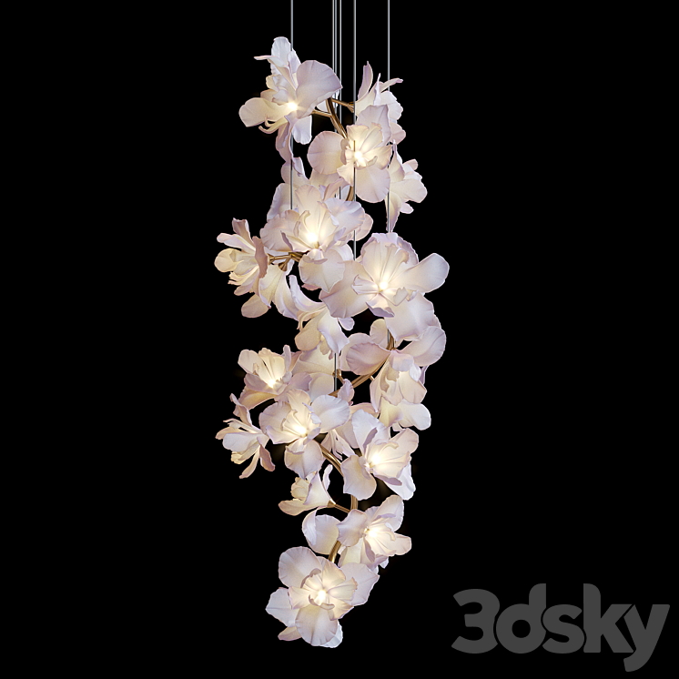 Light composition Vargov®Design - LC0389 Bloomlight - Pendant light ...