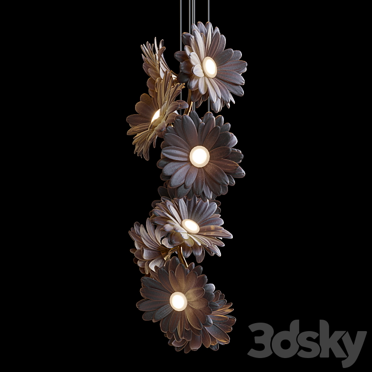 Light composition Vargov®Design - LC0390 Bloomlight - Pendant light ...