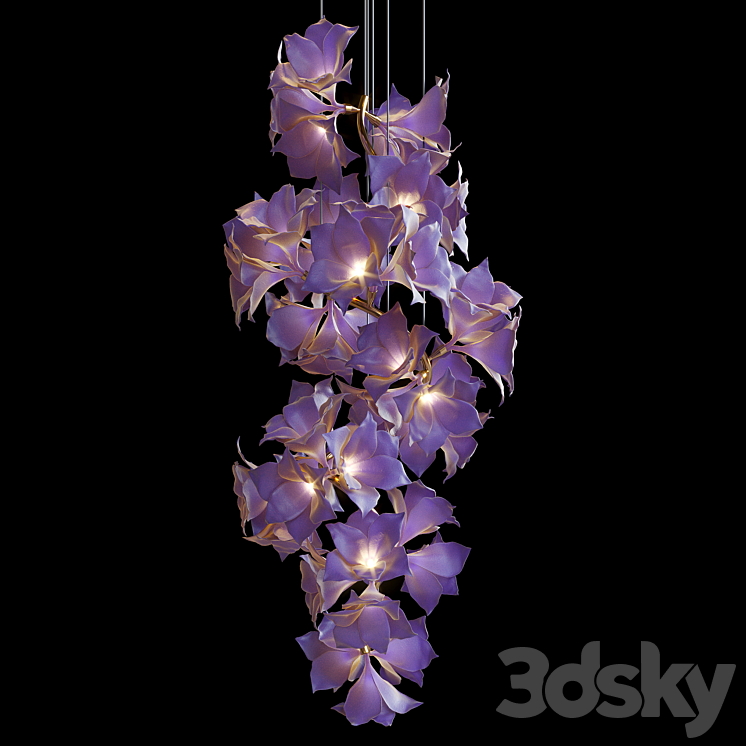 Light composition Vargov®Design - LC0391 Bloomlight - Pendant light ...