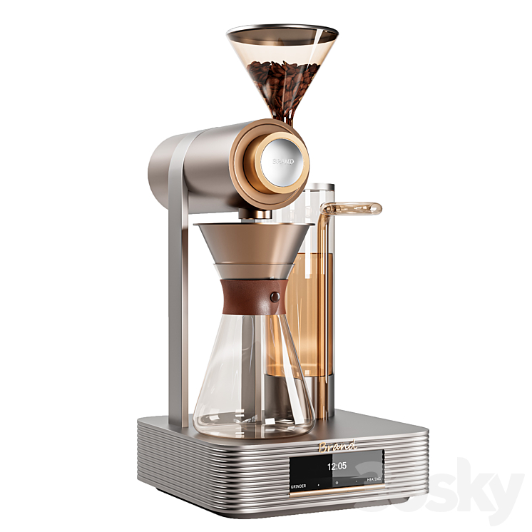 Automatic Pour over Coffee Machine - Kitchen appliance - 3D model