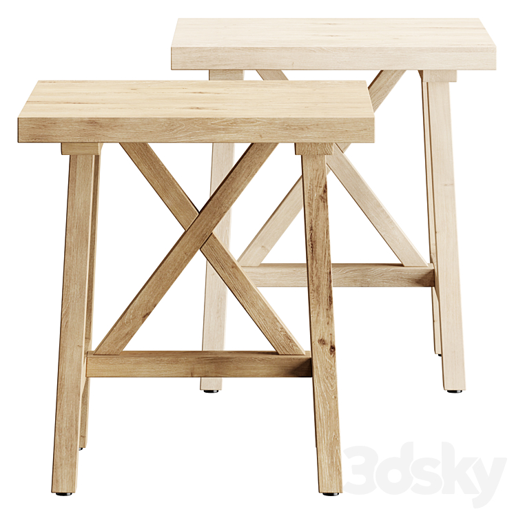 Trellis End Table - Table - 3D model