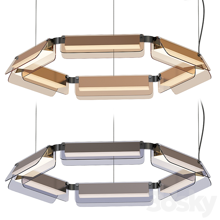 Flat - Pendant light - 3D model