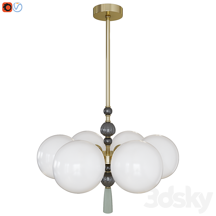 Odeon Light 5405/6 PALLE - Pendant light - 3D model