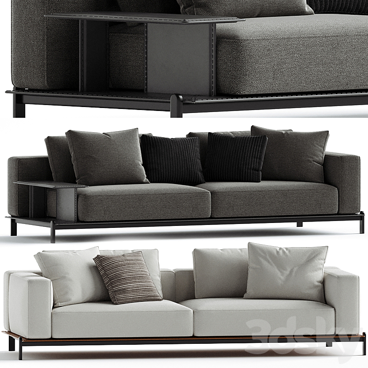 Poliform Brera Sofa Module System Set 01 - Sofa - 3D model