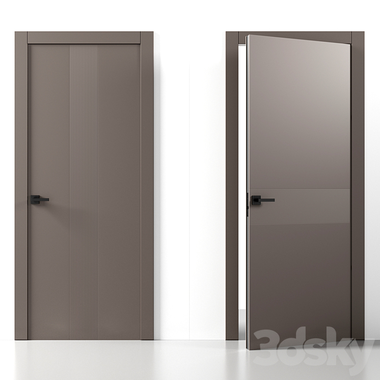Interior doors LINEA #1 - Doors - 3D model