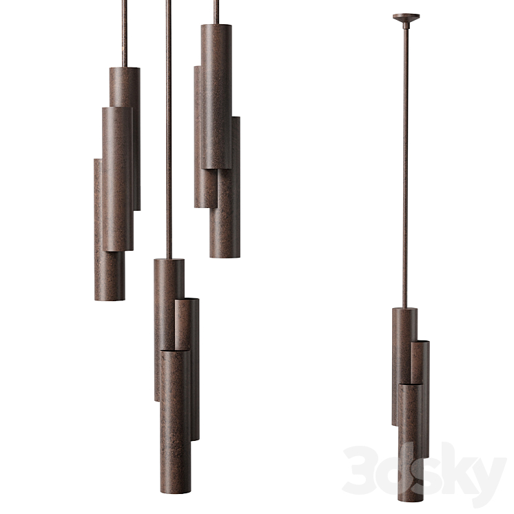 ONNA CHANDELIER - Pendant light - 3D model