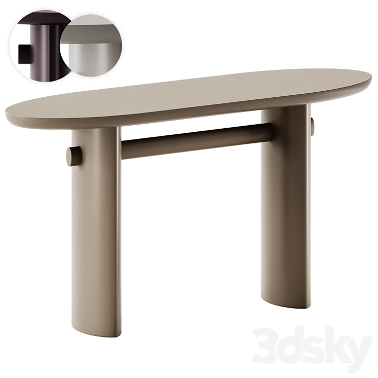 Torii Love Oval console table by Tacchini - Console - 3D model