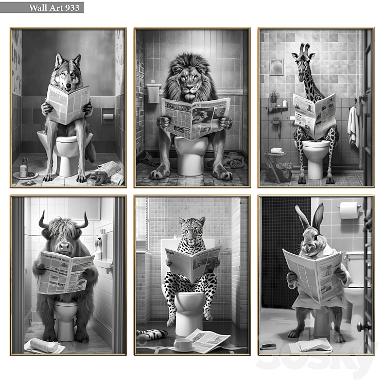 Paintings 933 - Frame - 3D model