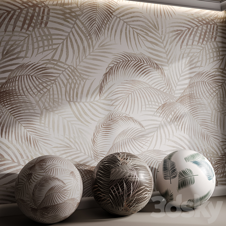 Wallpaper 02 - Wall covering - 3D model