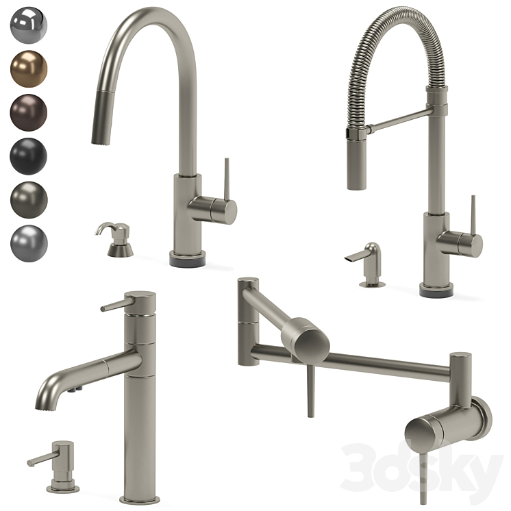 DELTA kitchen faucets collection 02 - Faucet - 3D model